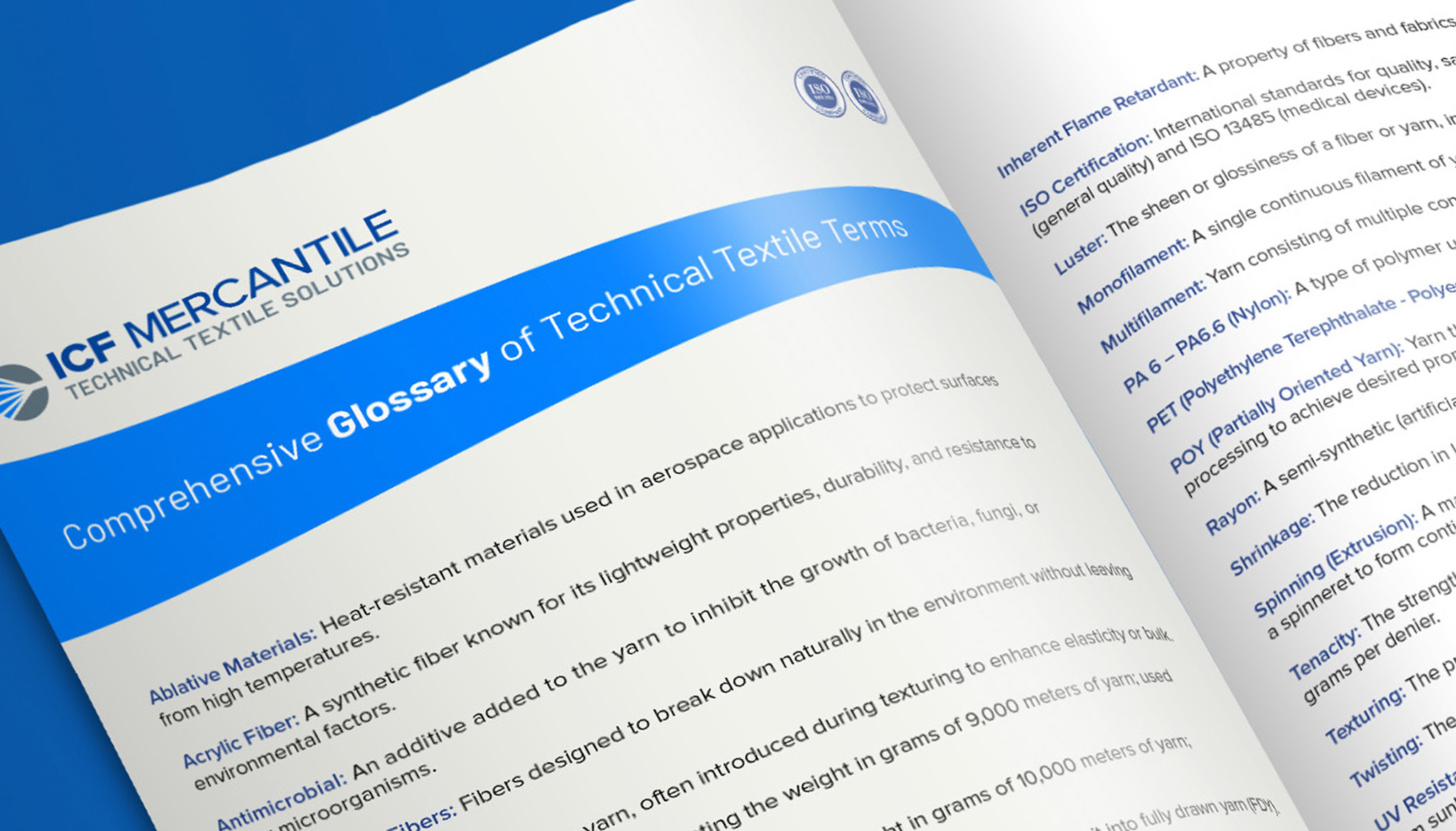 Glossary of Technical Textile Terms - ICF MERCANTILE